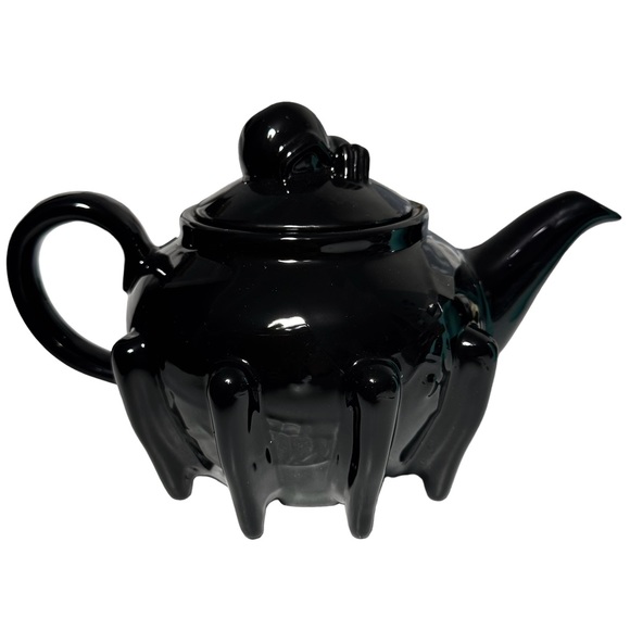 Killstar | Dining | Killstar Teapot 28 Oz Arachnid Ceramic Black Spider ...